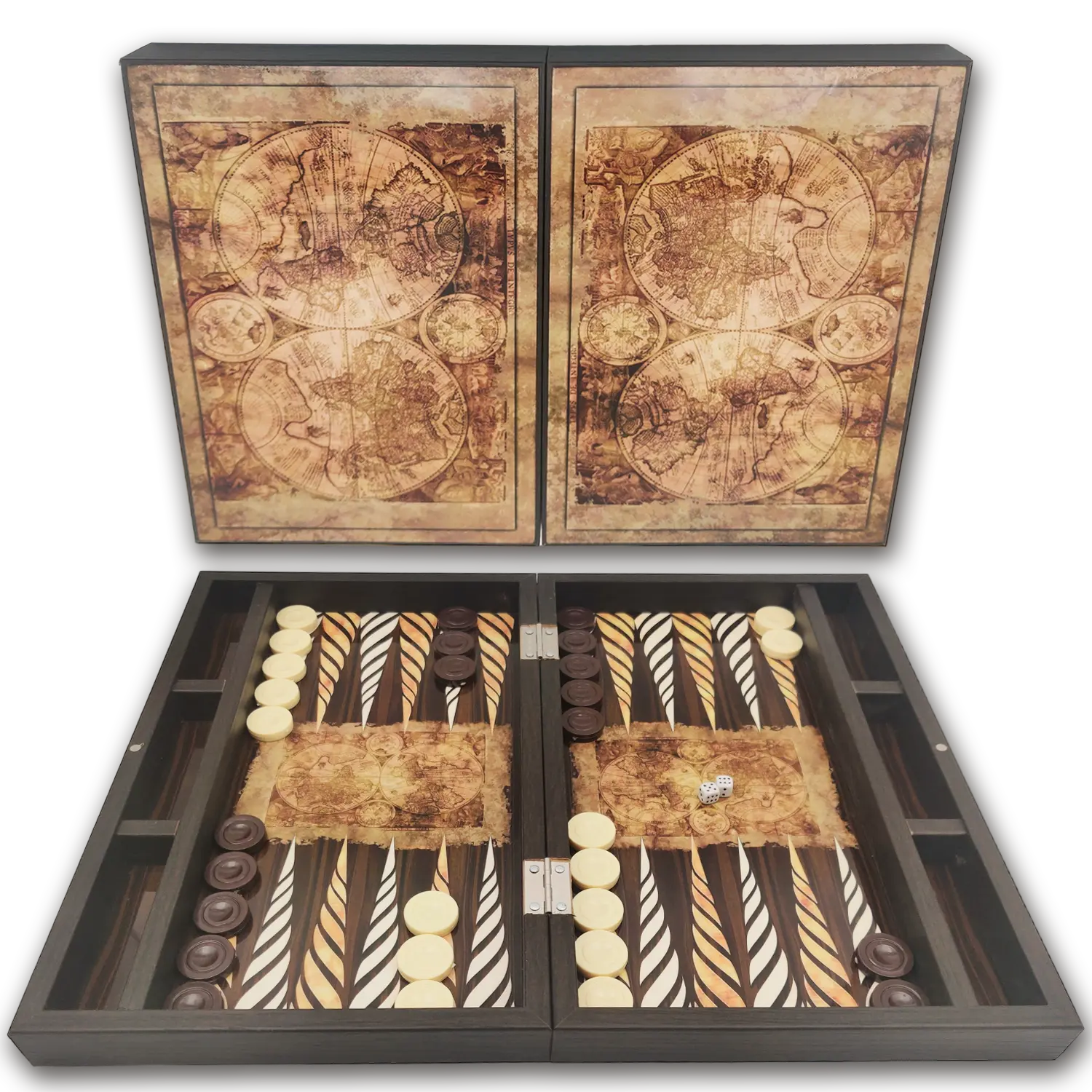 Backgammon spel met Korush artwork - The Game Room
